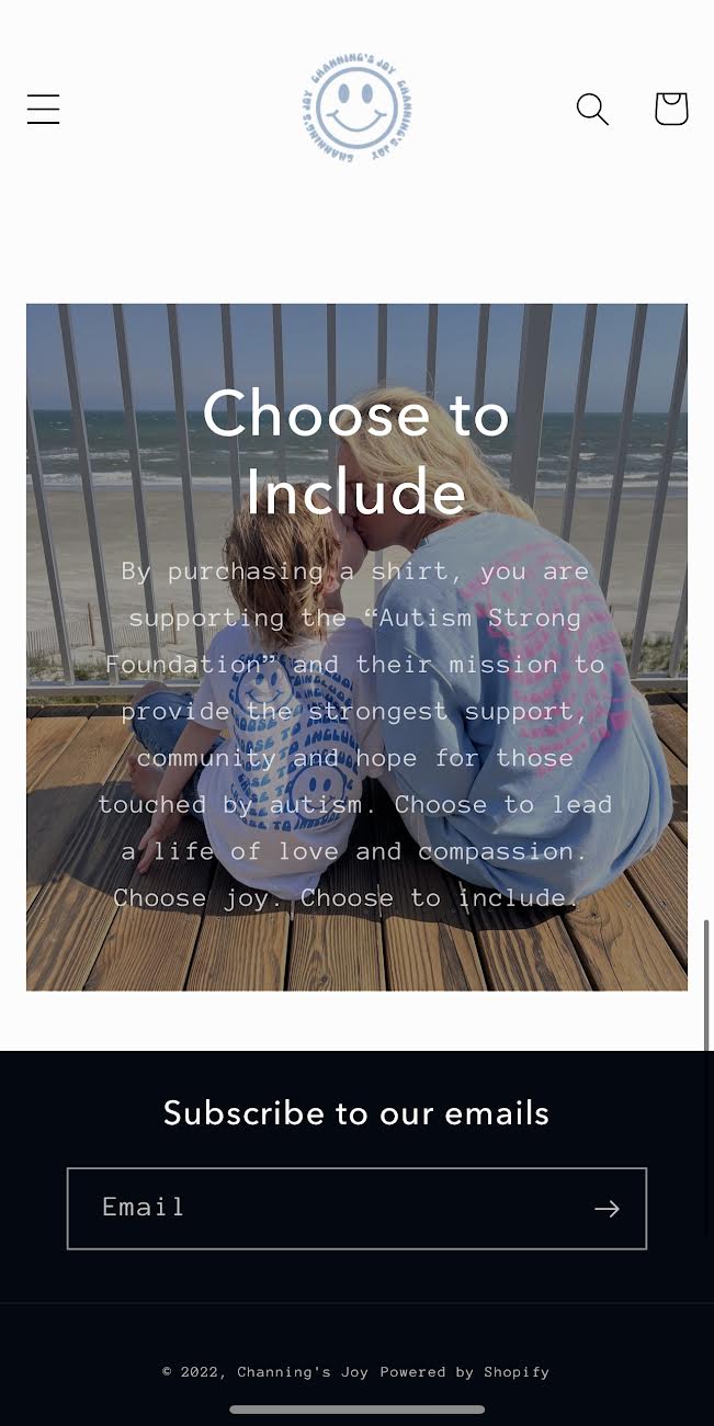 We have an online store! – channing's joy