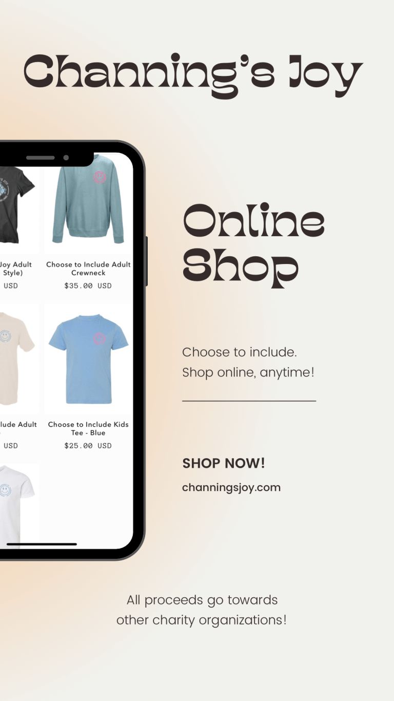 We have an online store! – channing's joy